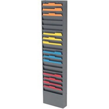 Metal Hanging File Folder Holder Organizer, Wall Rack for Office and ...