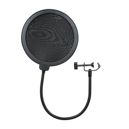 Microphone Filter Mic Shield Mask Dual Layer Singing Windscreen ...