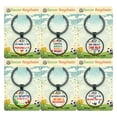 12 Pack Soccer Keychains Bulk with Display Cards & Organza Bags, Soccer ...