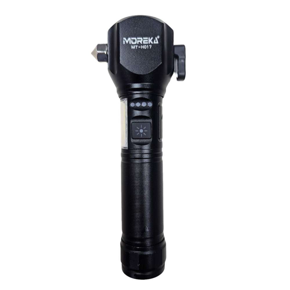 Linterna tactica metalica recargable rompe vidrios iman 7 modos ...