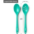LIDUI-Silicone Spoons for Cooking - Extra Large Kitchen Spoons for ...