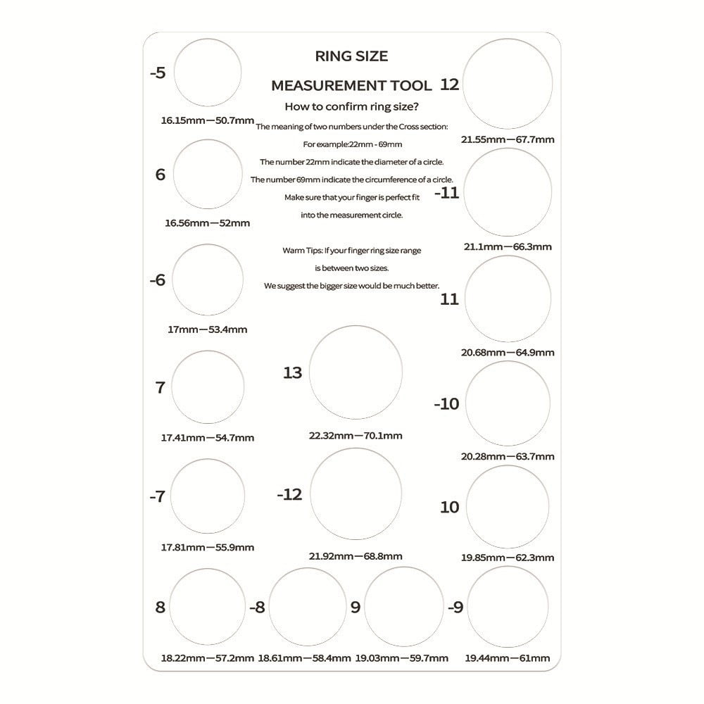 Click here for Ounona 2 Pcs Ring Measuring Card Board Ring Jewelr... prices