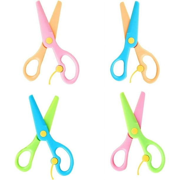 4 Pack Scissors for Kids Paper Scissors Craft Scissors Preschool ...