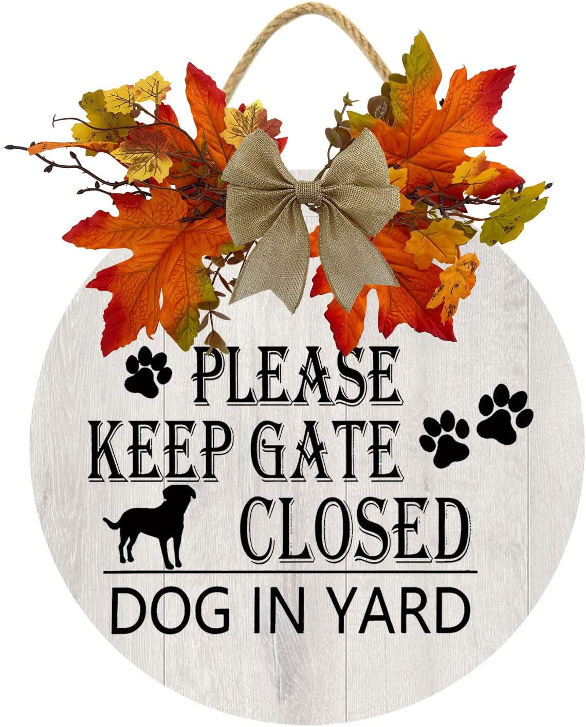 Eveokoki 11" Please Keep Gate Closed Dogs In Yard 01 Sign for Front ...