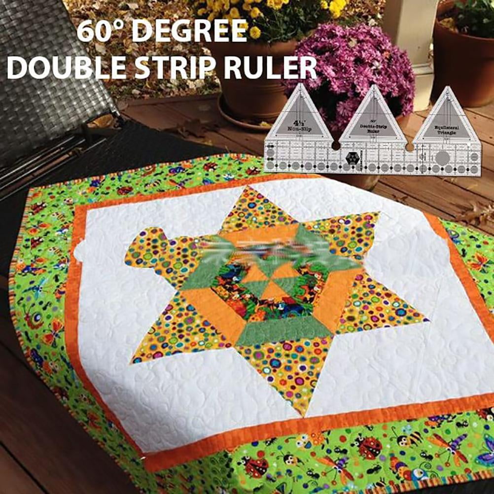 Regla de cuadrícula de 45/60/90 grados, regla de doble tira, acrílico ...