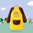 Afdoent Kids Art Smocks Boys Long Sleeve Crew Neck Apron Cute Printed ...