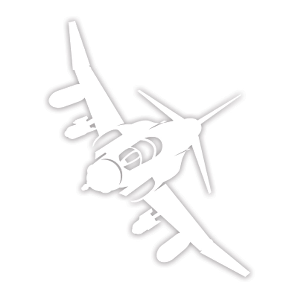 F-4 Phantom Angled Sticker Decal Die Cut - Self Adhesive Vinyl ...