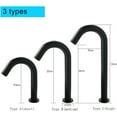 Black Sensor Faucet Bathroom Sink Deck Mount Hot and Cold Automatic ...