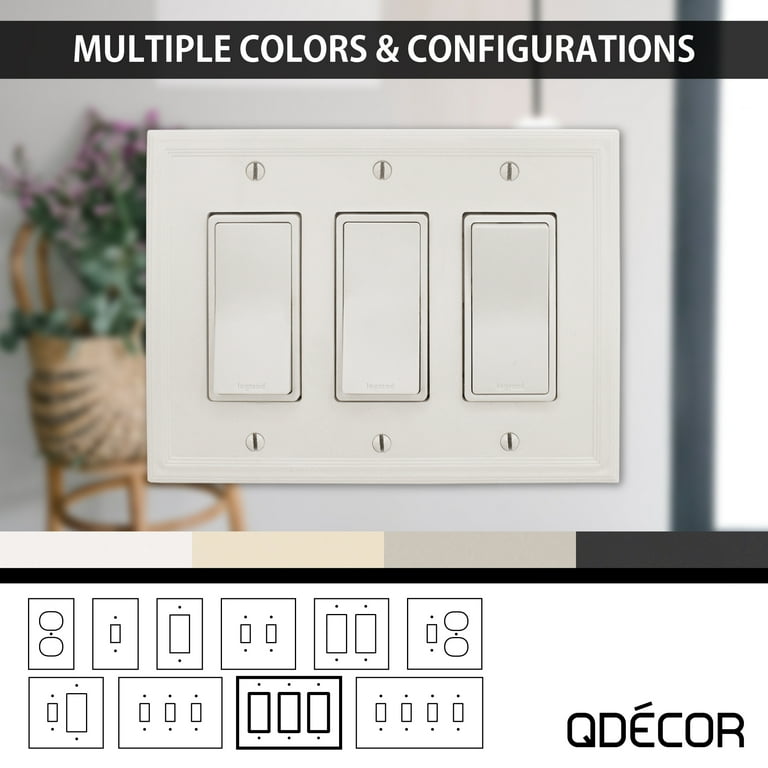 Triple Rocker Light Switch Plates Antler Rocker Style Triple Switch