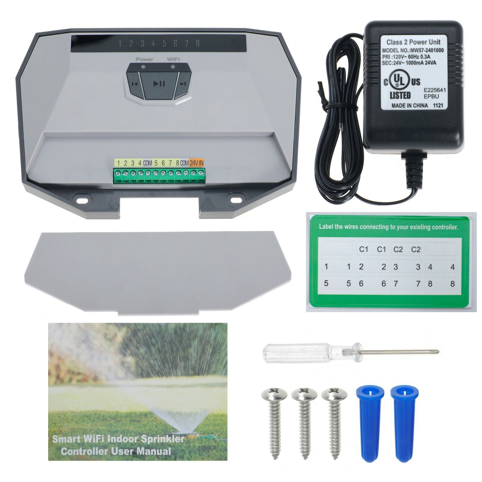 LisFaxbo Sprinkler Controller 8 Zone Smart Sprinkler Controller Smart ...