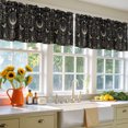 2 Pack Whimsical Lunar Valance for Window Butterfly Moonphases Purple ...