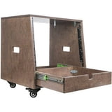 Sound Town 8U DIY Slanted Studio Rack with 8U Rack Space, Extra 2U ...