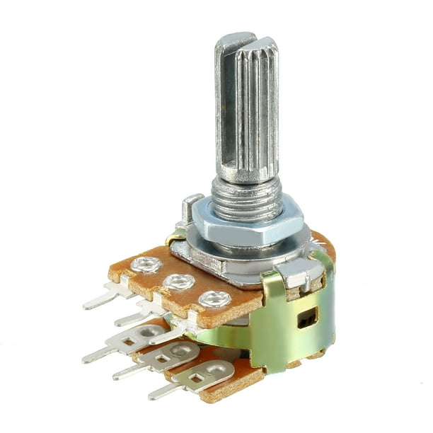 WH148 10K Ohm Variable Resistors Dual Carbon Film Potentiometer 6 Pin ...