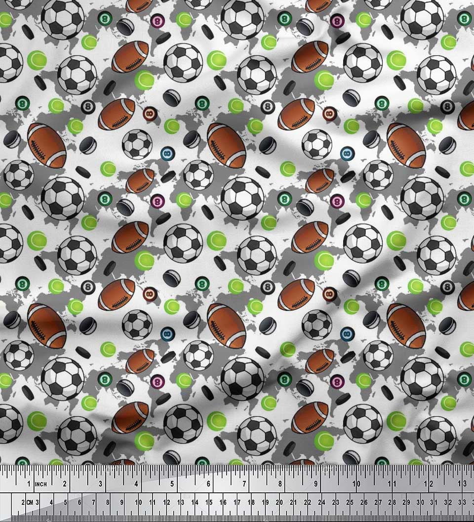 Soimoi Japan Crepe Satin Fabric Cricket Ball,Rugby & Football Sports ...