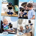 DolliBu Super Soft Pug Dog Stuffed Animal with Pilot Costume - Cute Pet ...