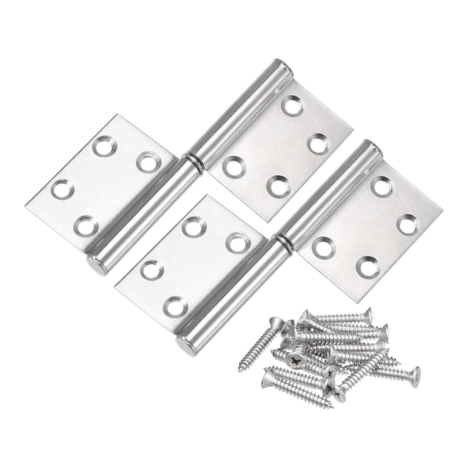 Uxcell Lift Off Hinges, 4" 201 Stainless Steel Left Detachable Flag ...