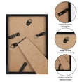 MEBRUDY 4x6 Black Picture Frame, Thin Photo Frame for Horizontal ...