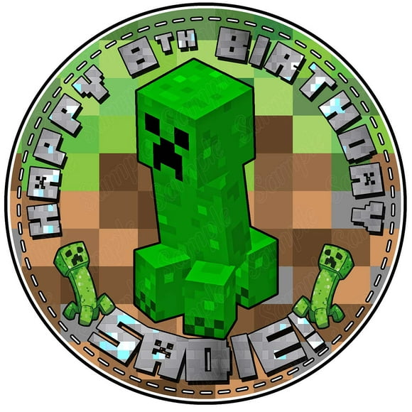 Minecraft Birthday Cake