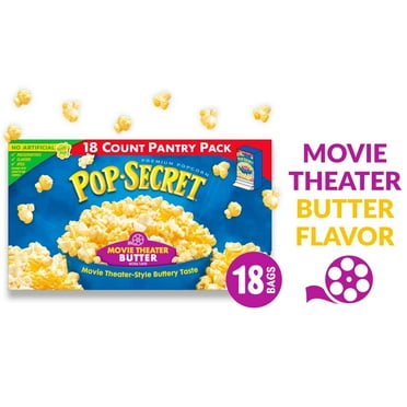 Pop Secret Microwave Popcorn, Double Butter Flavor, 3.2 oz Sharing Bags ...