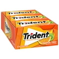Trident Tropical Twist Sugar Free Gum, 12 Packs of 14 Pieces (168 Total ...