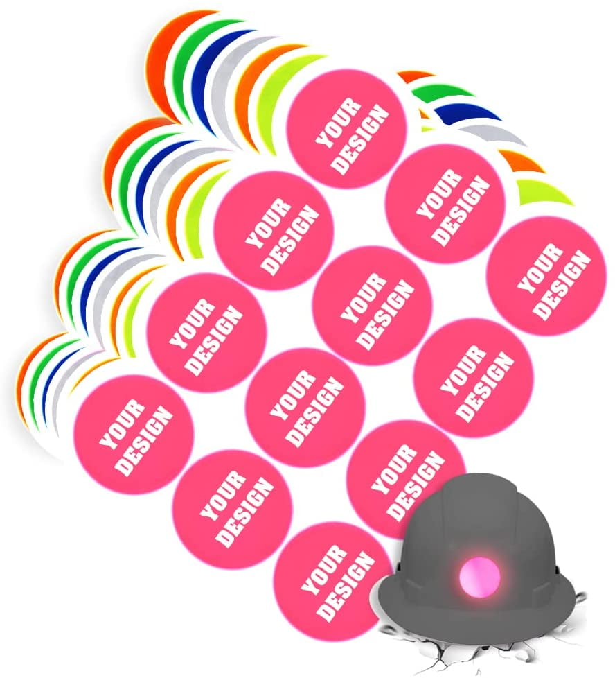 High Visibility Reflective Safety Hard Hat Sticker Customize Logo Hi ...