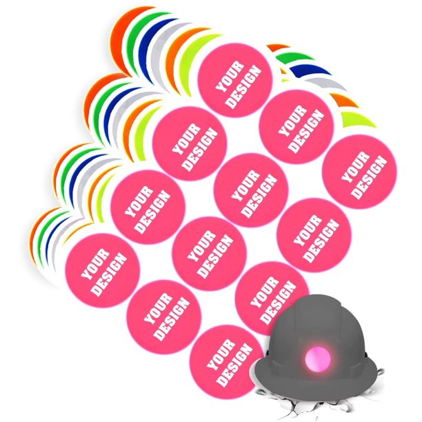 High Visibility Reflective Safety Hard Hat Sticker Customize Logo Hi ...