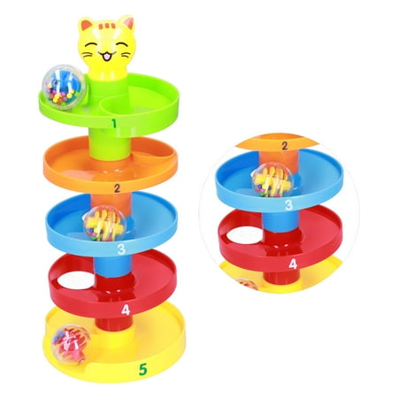 Ball Drop Roll Toy, Roll Activity Toy Quality Plastic Material Stable ...
