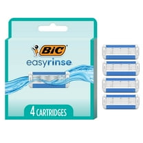 BIC EasyRinse Sensitive Anti-Clogging, Refillable Women's Razors With 4 ...