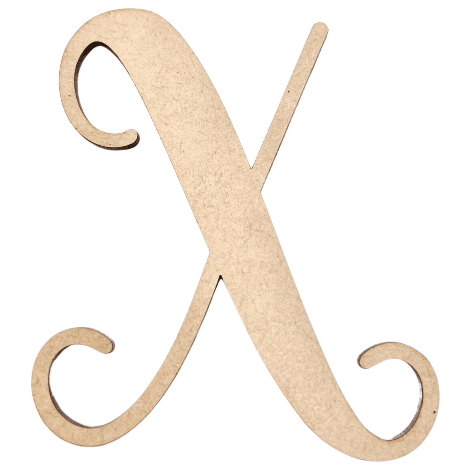 3" Tall MDF Wood Letter X | 1/4" Thick | Wood Craft Letters | Starfish ...