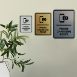 Signs ByLITA Portrait Round Phone Charging Point ABS Plastic | Laser ...