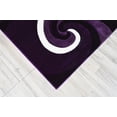 Planet Rugs Premium 3D Thick Abstract Indoor Area Rug 327 Purple 2'7 ...