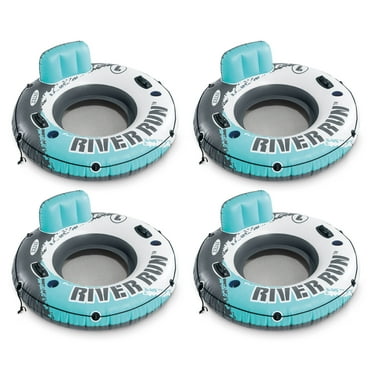 Intex River Run II 2-Person Water Tube Float w/ Cooler and Connectors ...