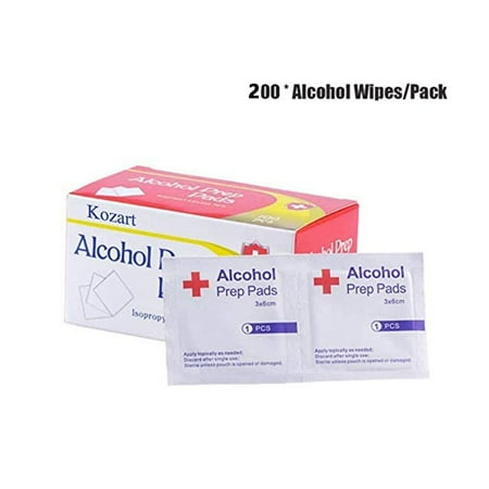 200 Pcs Alcohol Tablets Outdoor First Aid Disinfection Wipes Antiseptic ...