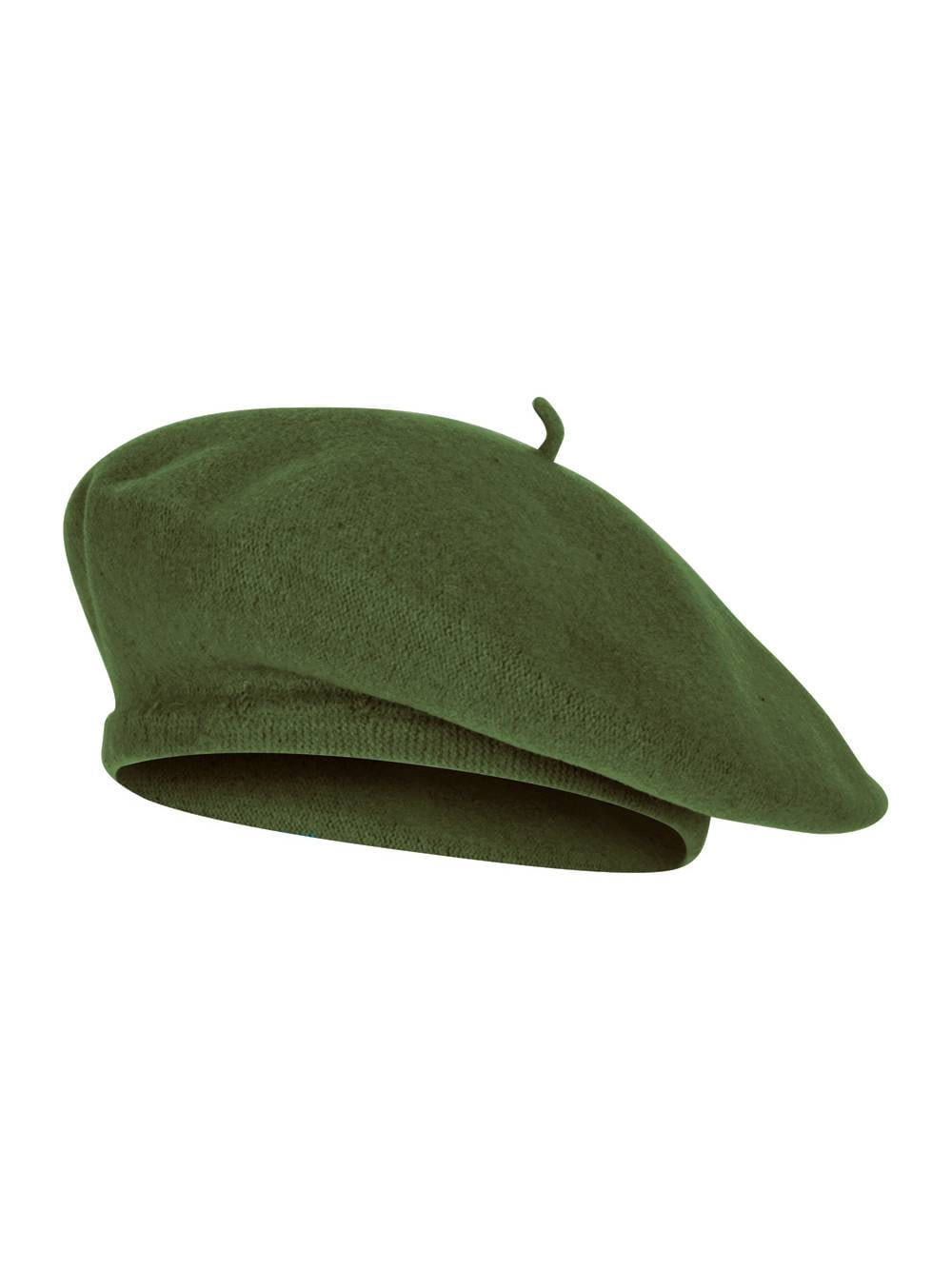 Top Headwear Wool Blend French Bohemian Beret, Army Green - Walmart.com