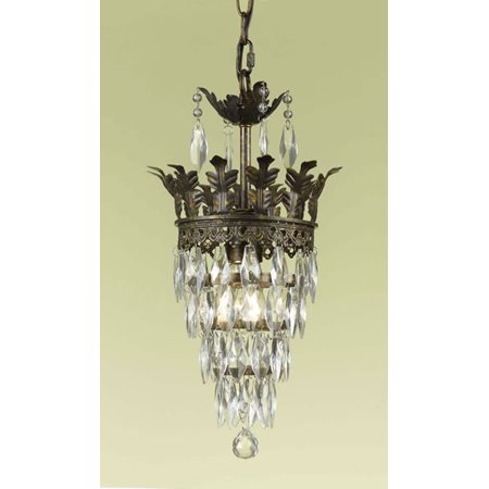 AF Lighting Sovereign 1-Light Mini Chandelier with Crystal Accents ...