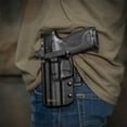 GRITR OWB Kydex Left Hand Pistol Holster Fits Smith & Wesson M&P9/M&P40 - Walmart.com