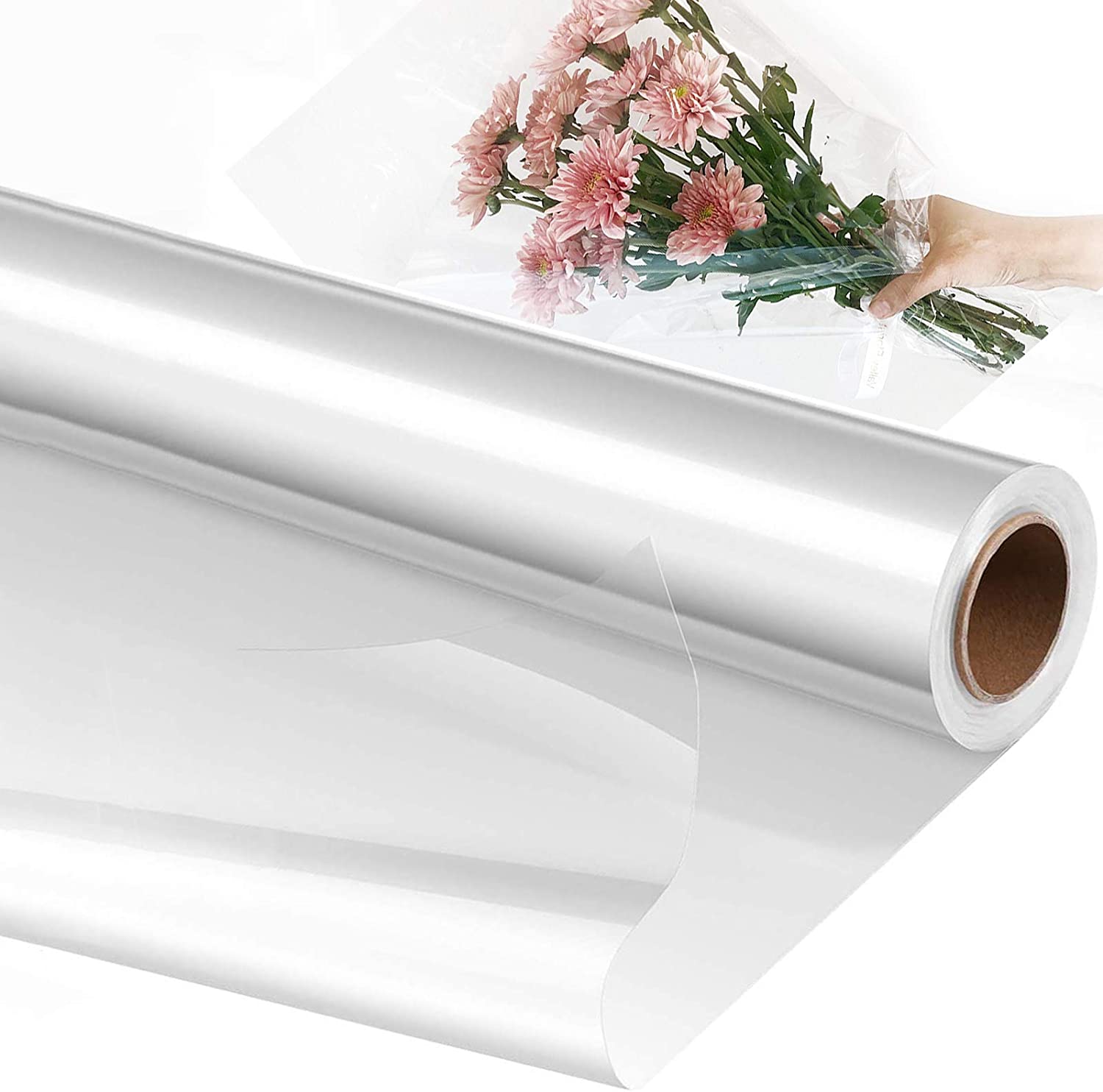 Cellophane Wrap Roll 40cm Wide by 30m Long, Food Safe Clear Plastic ...