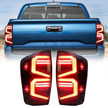 1995-2000 Toyota Tacoma Pickup Truck Euro Black Tail Light Set ...