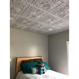 DCT10-Milan 2 ft. x 2 ft. PVC Glue-up or Lay-in Ceiling Tile in Antique ...