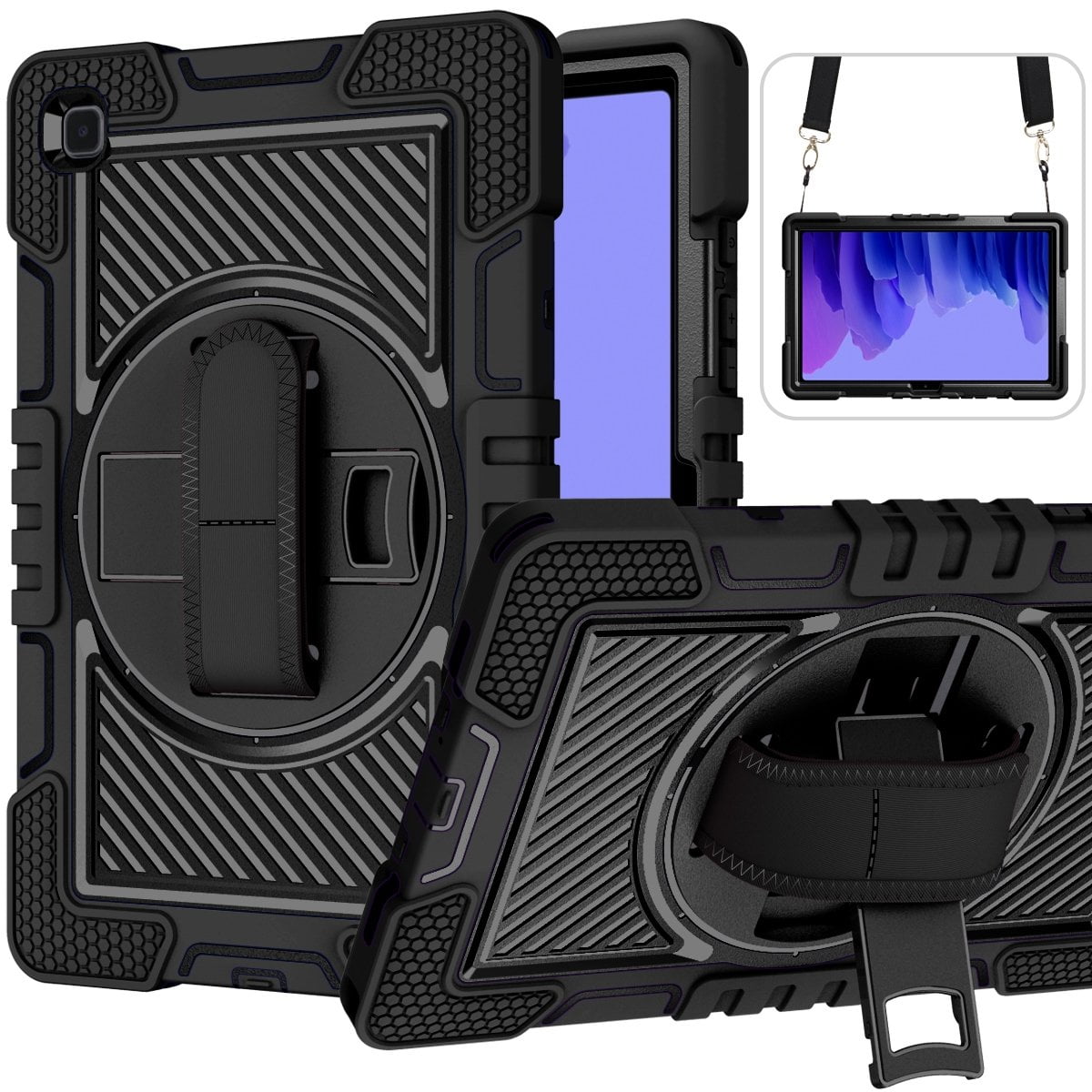 Samsung Galaxy Tab A7 Case, 3-Layer Military Grade Cover with kickstand ...