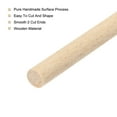 Uxcell 25pcs Round Wood Sticks 1/6"x4" Dowel Rod Unfinished Hardwood ...