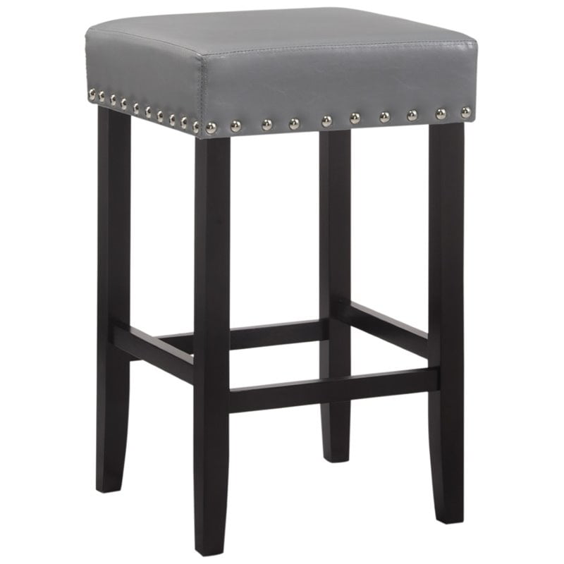 Carolina Classics Edenton 25" Backless Counter Stool in Espresso/Gray ...