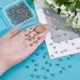 200pcs Crimp End Caps Stainless Steel Calotte Ends 1.5mm Hole Open ...