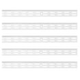 Shelf Track 60 Inch (5 Pack) - Adjustable Steel Wall Mounted Shelving ...