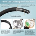 3 Feet Propane Regulator with Hose, Propane Tank Hose, Gas Grill ...