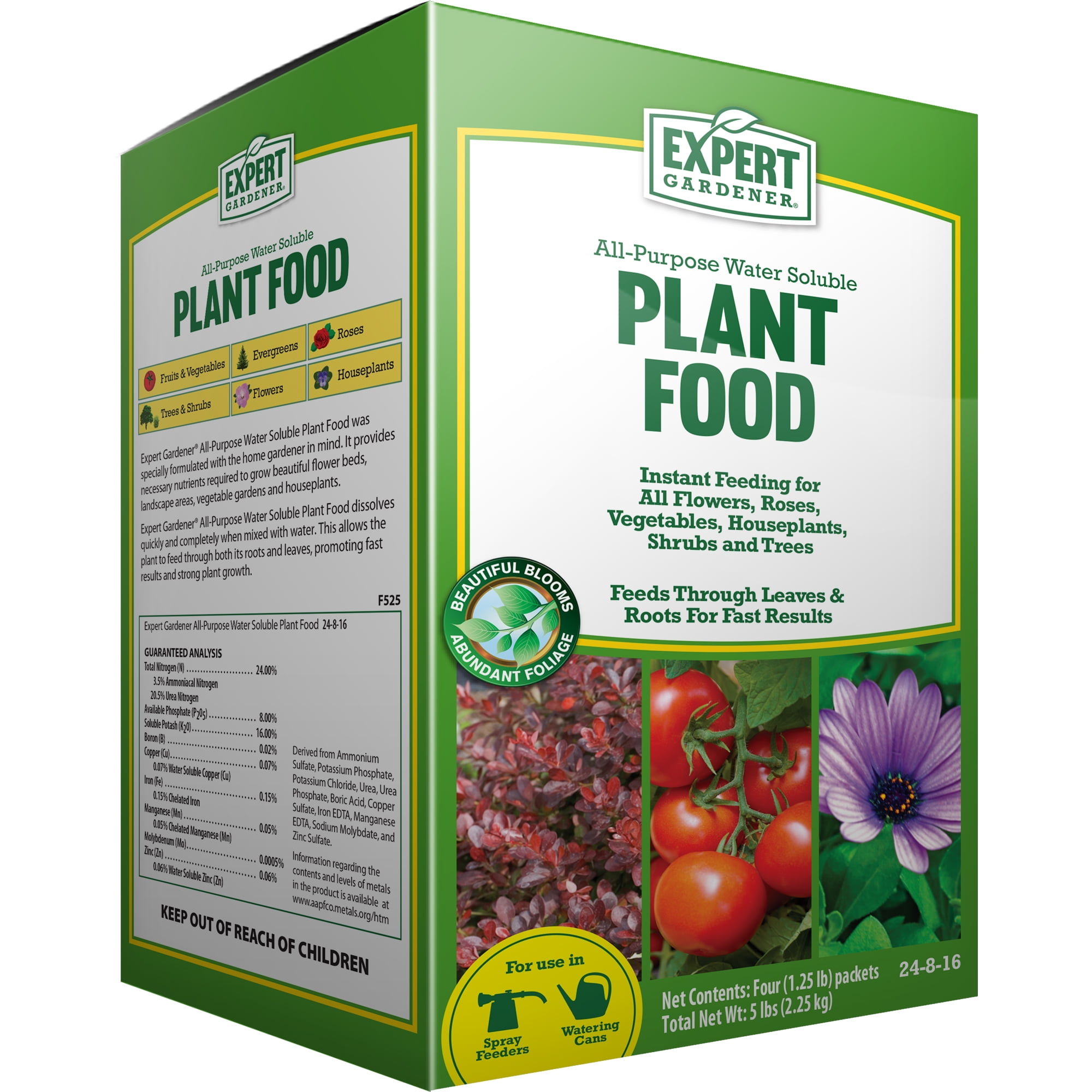 Expert Gardener All-Purpose Water Soluble Plant Food, 24-8-16, 5 lbs ... Expert Gardener All-Purpose Water Soluble Plant Food, 24-8-16, 5 lbs ...