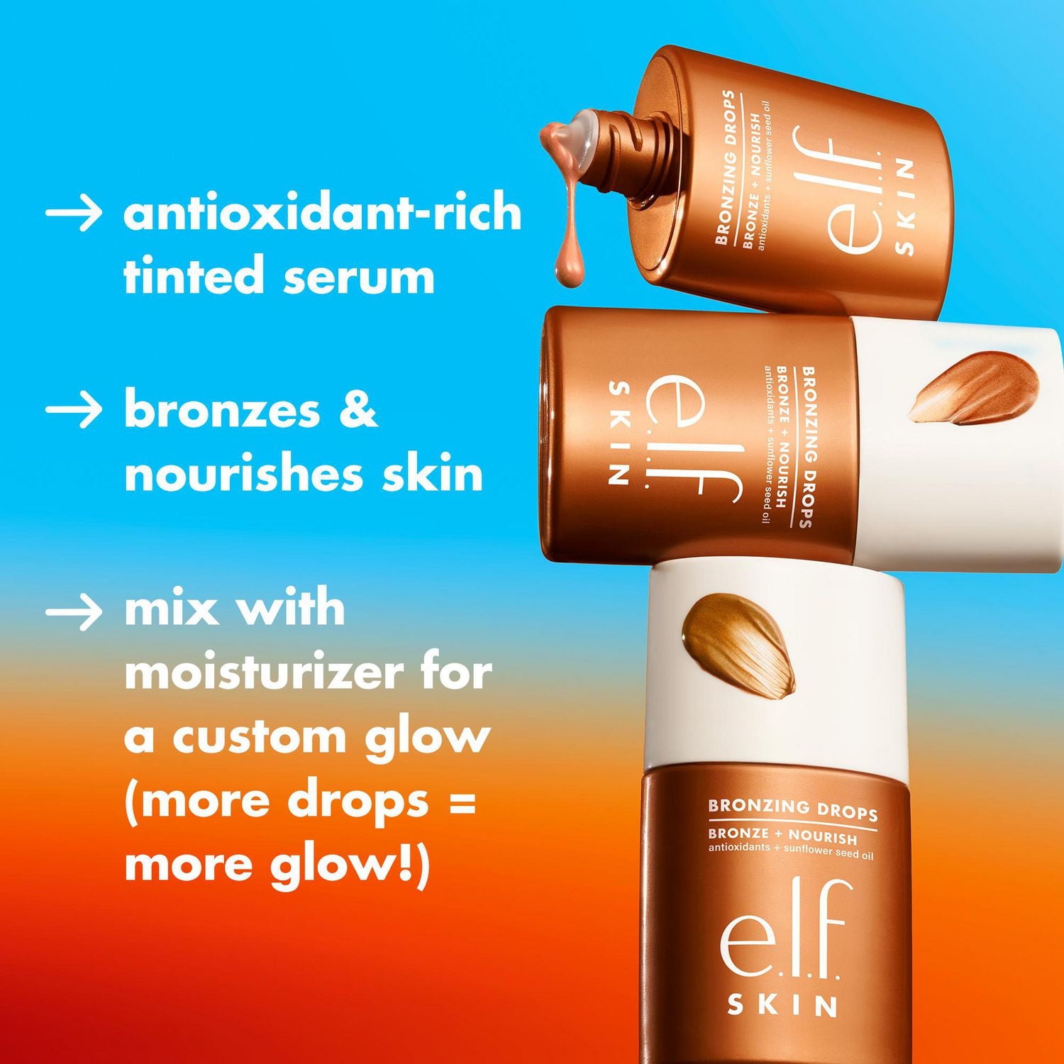 Click here for E. L.F. Cosmetics Bronzing Drops 30 Ml prices