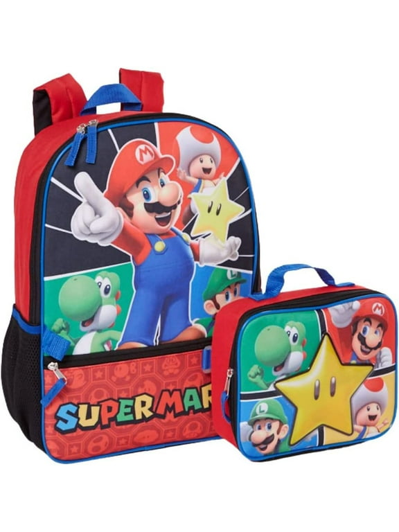 Nintendo Super Mario Bros. Luigi 16" Plush Backpack with Zipper Closure ...