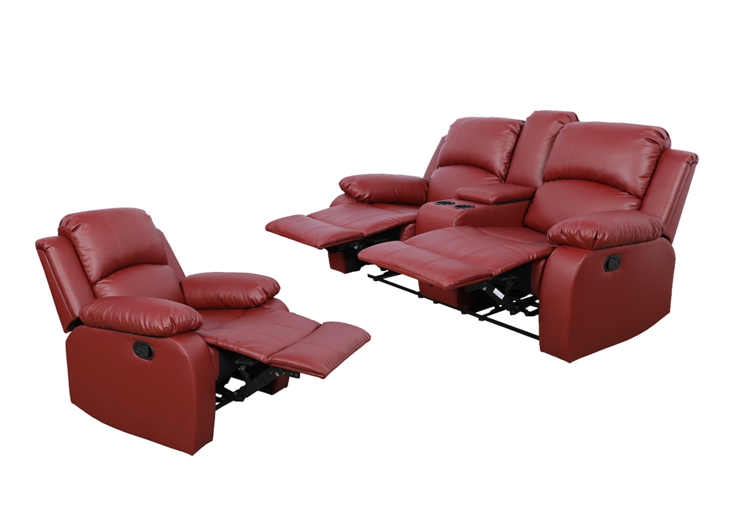 Red Reclining Sofa Sets | Baci Living Room