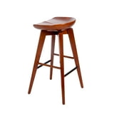 Boraam Bali 29" Backless Swivel Bar Stool, Walnut - Walmart.com